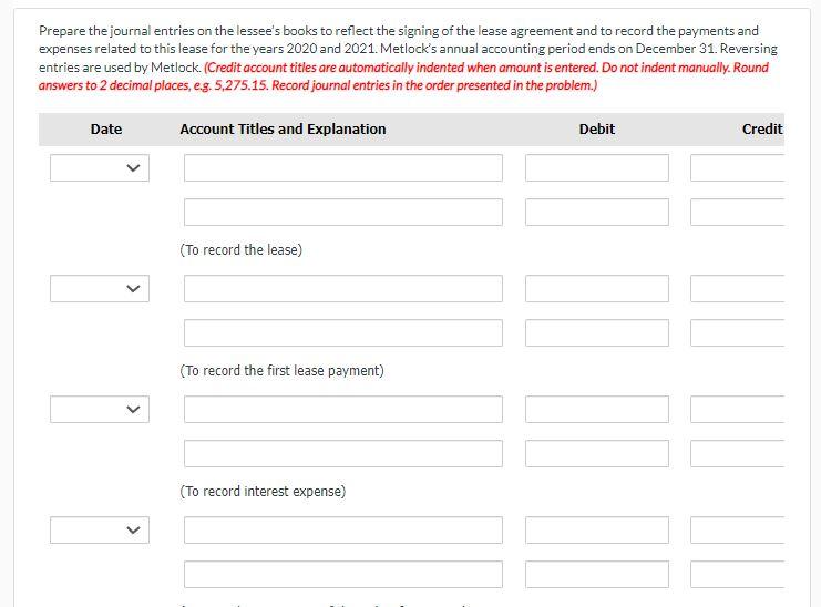 Solved The following facts pertain to a non-cancelable lease | Chegg.com