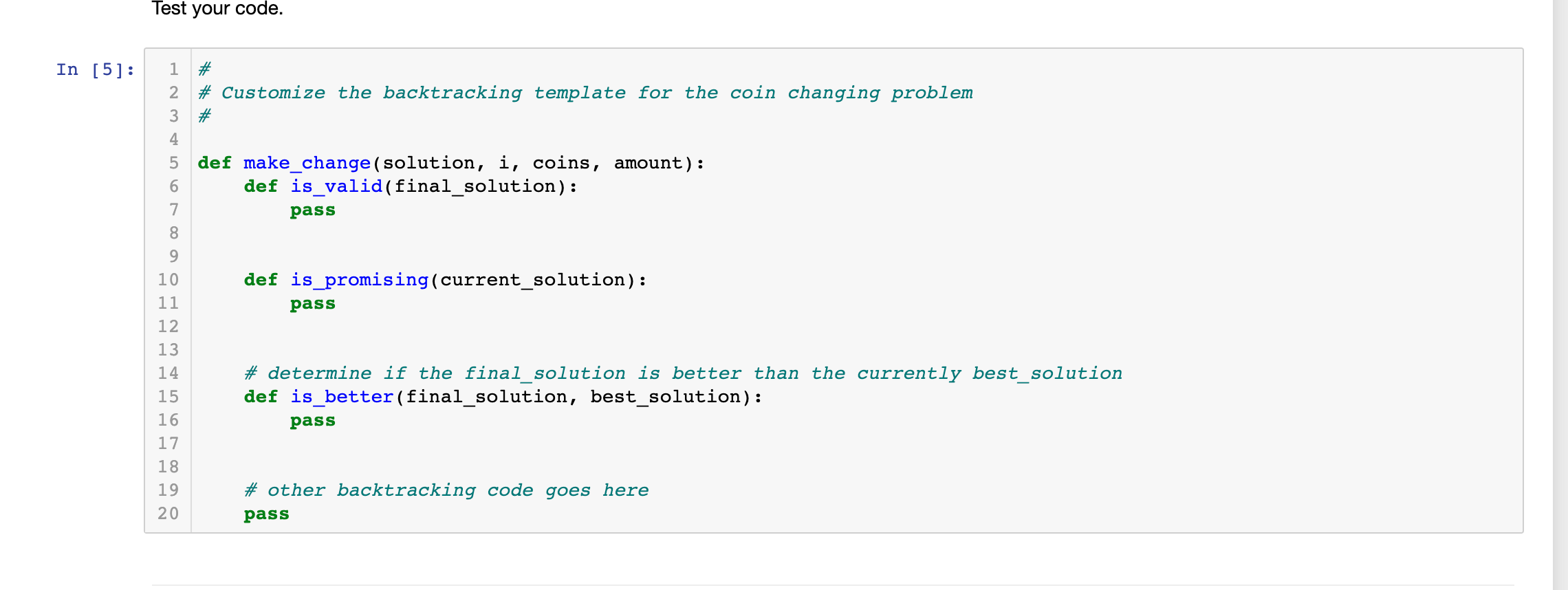 Problem 1 ( 25 points) Given a list of actual coins | Chegg.com
