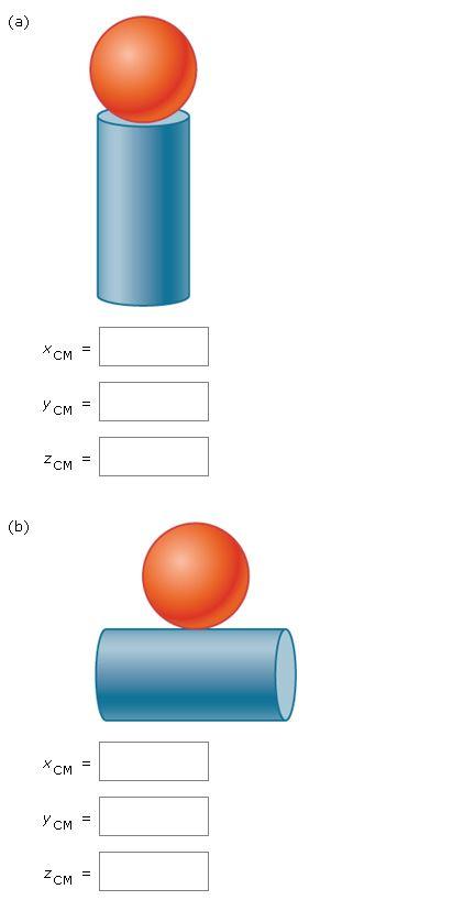 Solved Find the center of mass of a sphere of mass M and | Chegg.com