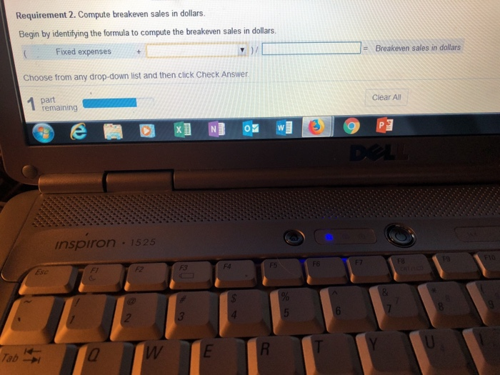 Solved Requirement 2. Compute breakeven sales in dollars. | Chegg.com Solved Requirement 2. Compute breakeven sales in dollars. | Chegg.com