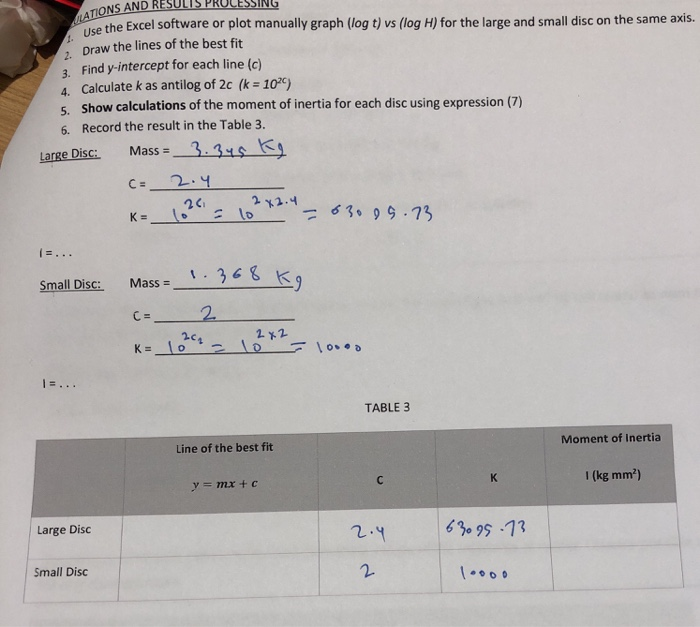 Solved ONS AND RESULIS PROLESSING Use the Excel software or | Chegg.com