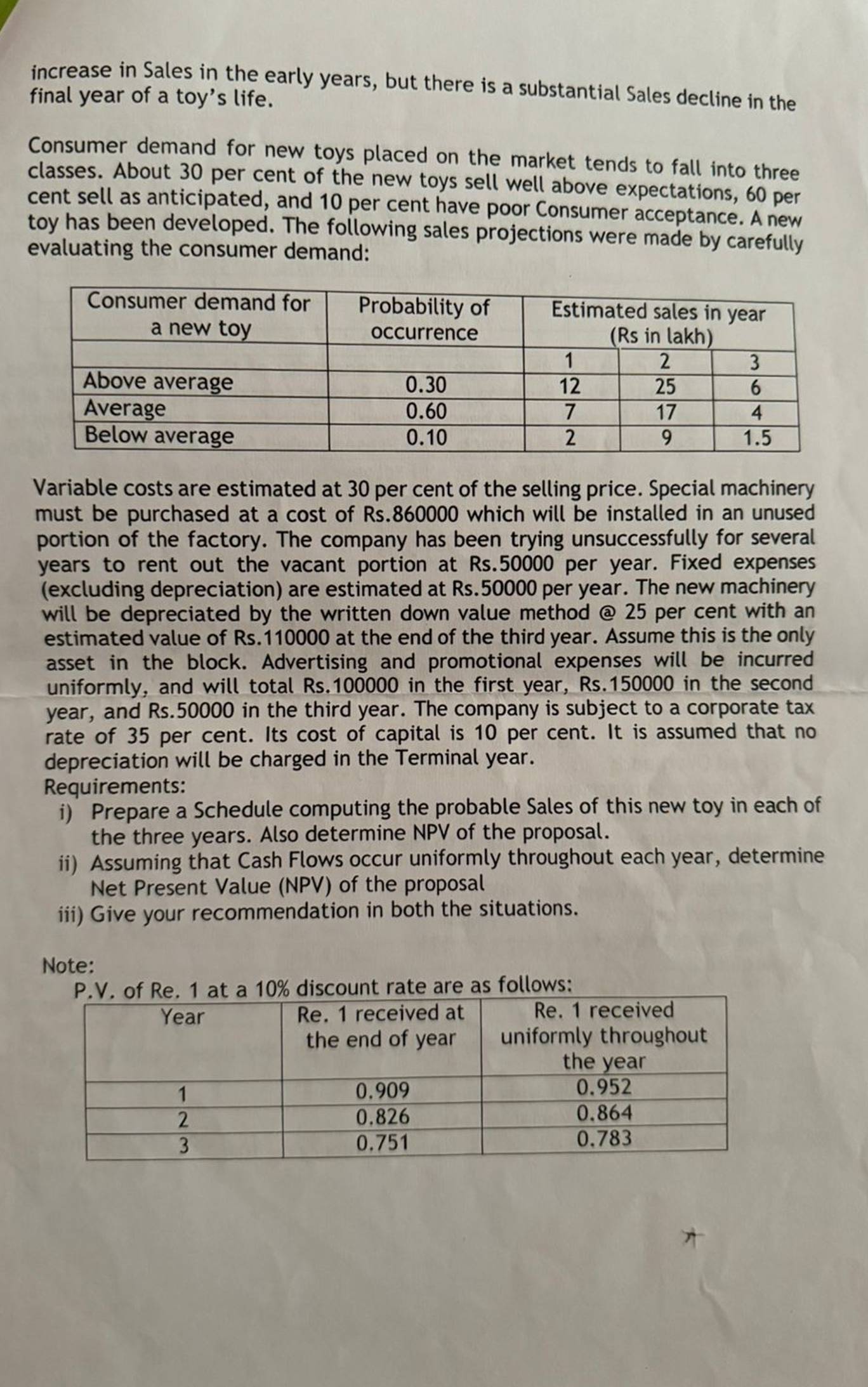 Solved Excel Industries Designs and manufactures toys. Past | Chegg.com