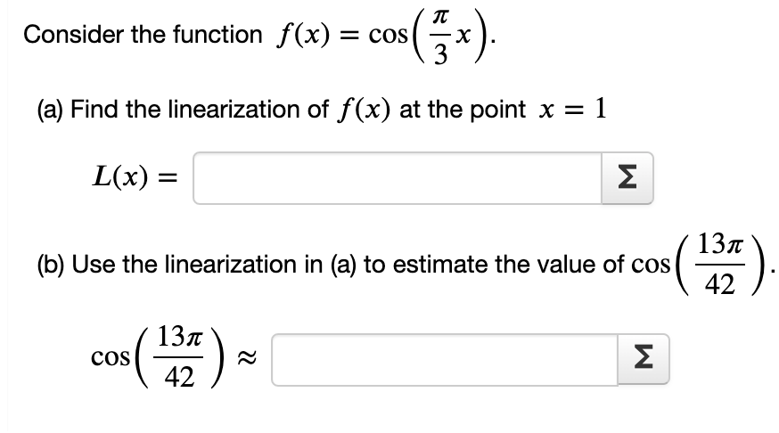 Solved Consider the function f(x) = cos(5x). (a) Find the | Chegg.com