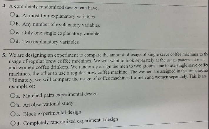 Solved 2. One common problem with experiments is: O a. They | Chegg.com