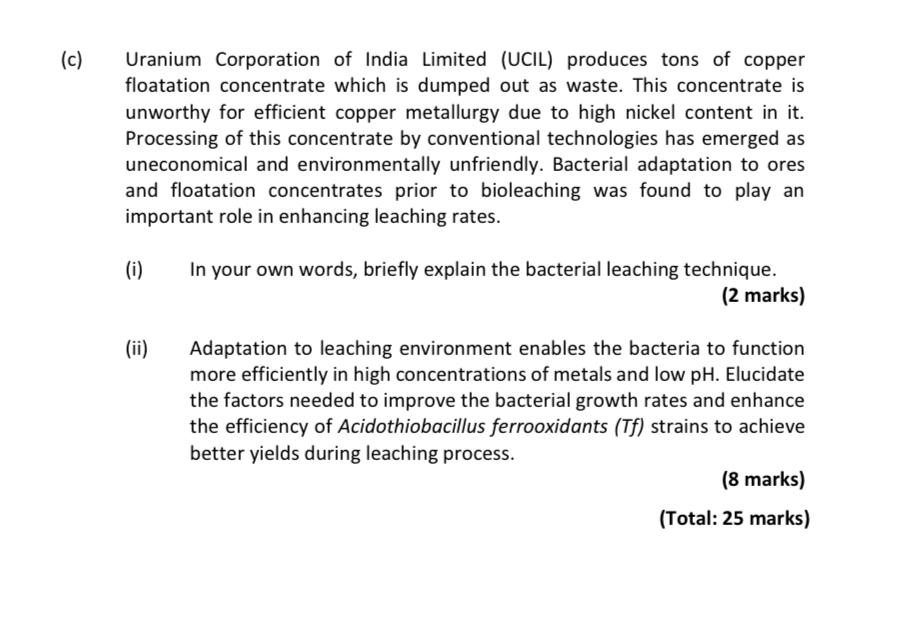Solved Question 1 (a) The global demand for lactic acid is | Chegg.com