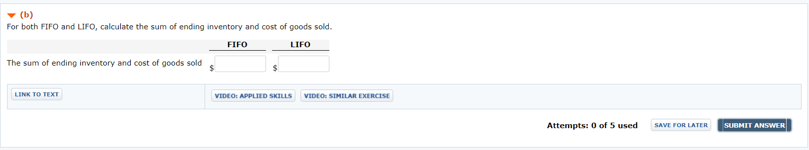 Solved Exercise 6-5 (Part Level Submission) Metlock's Boards | Chegg.com
