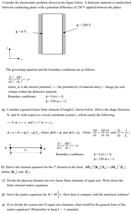 Solved Consider the electrostatic problem shown in the | Chegg.com