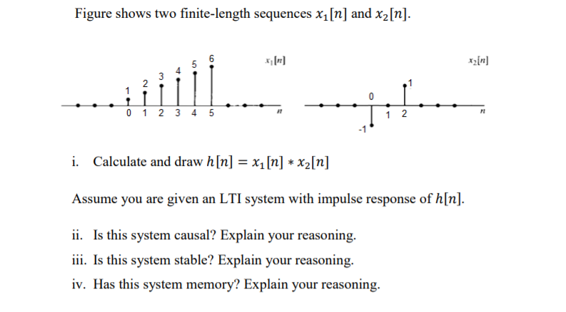 Solved Figure shows two finite-length sequences x1 [n] and | Chegg.com