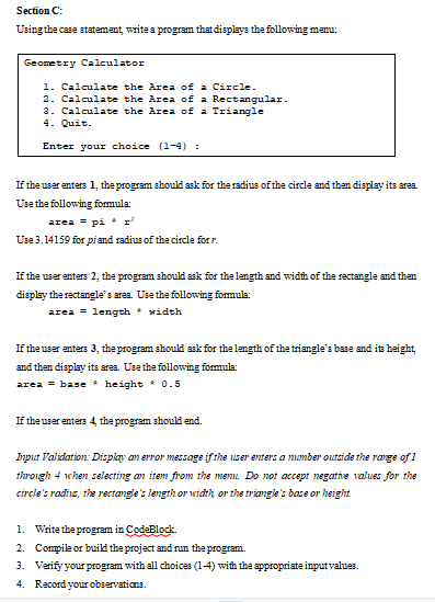 Solved Using The If Else Selection Control Structure Write