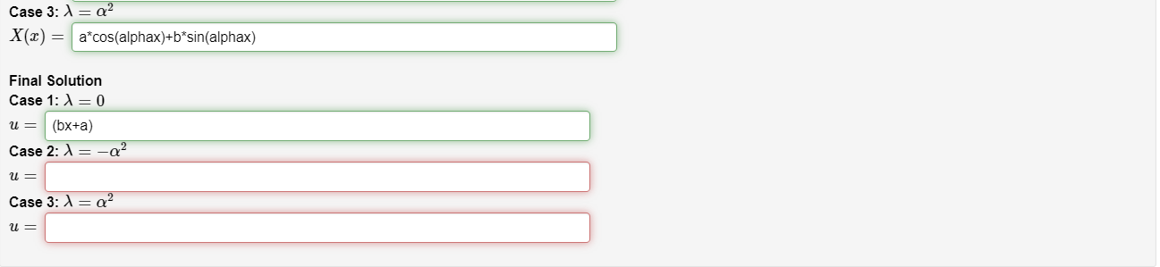 Solved (2 points) is typed as lambda, a as alpha The PDE au | Chegg.com