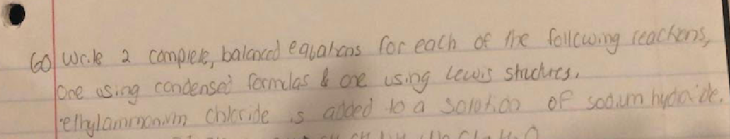 Solved A-Write 2 complete balanced equations for each of the | Chegg.com