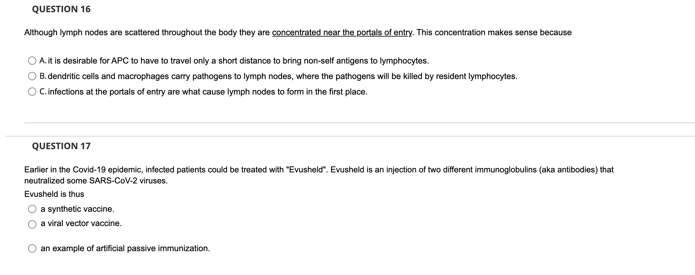 Solved Although lymph nodes are scattered throughout the | Chegg.com