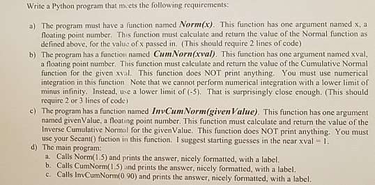 Solved python code for root finding problem. Do not use | Chegg.com