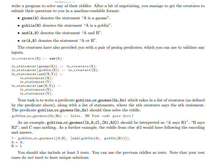 Solved write a program to solve any of their riddles. After | Chegg.com