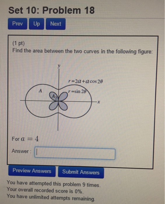 Solved Find the area between the two curves in the following | Chegg.com