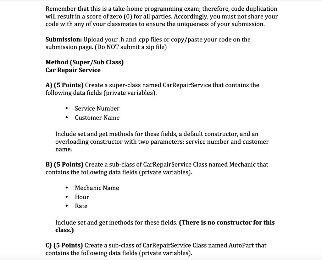 Solved C++ CODE. Please follow all steps for A B C and D and | Chegg.com