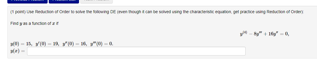 Solved (1 point) (1) Let C₁ and C₂ be arbitrary constants. | Chegg.com