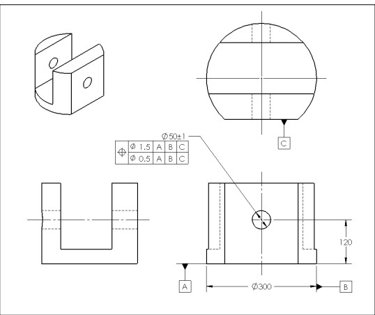 Solved Consider the part shown in Figure 3-54. a) Draw the | Chegg.com