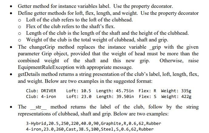 Solved Construct and Implement the Club class. The Club | Chegg.com