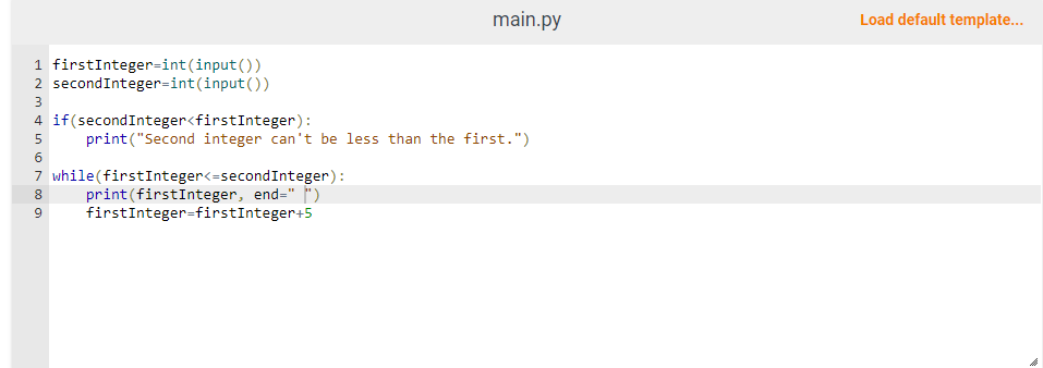 Solved code saying I have a white space error but I'm | Chegg.com