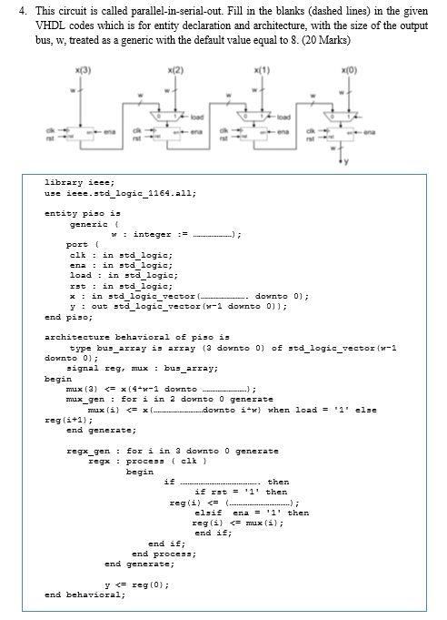 Solved 4. This circuit is called parallel-in-serial-out. | Chegg.com