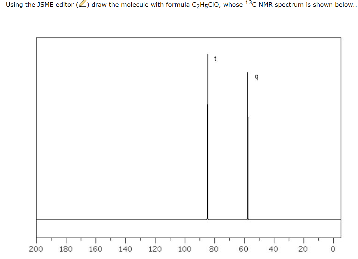 Solved Using The Jsme Editor L Draw The Molecule With