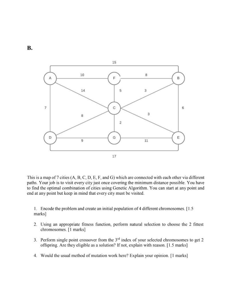 Solved CSE422 Artificial Intelligence Assignment 2 Genetic | Chegg.com