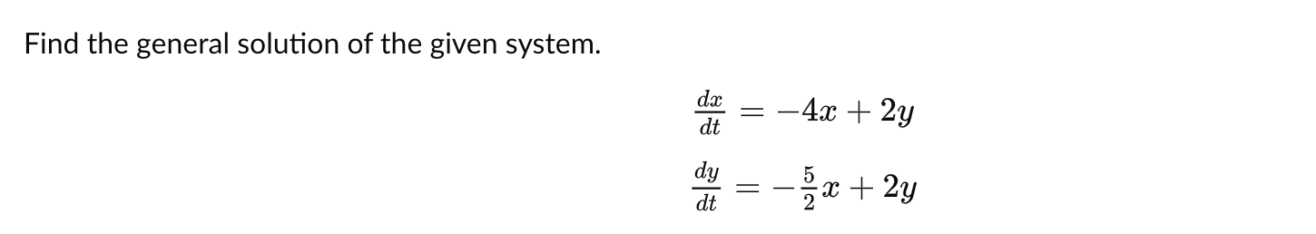 Solved Write the given linear system in the matrix form X' = | Chegg.com