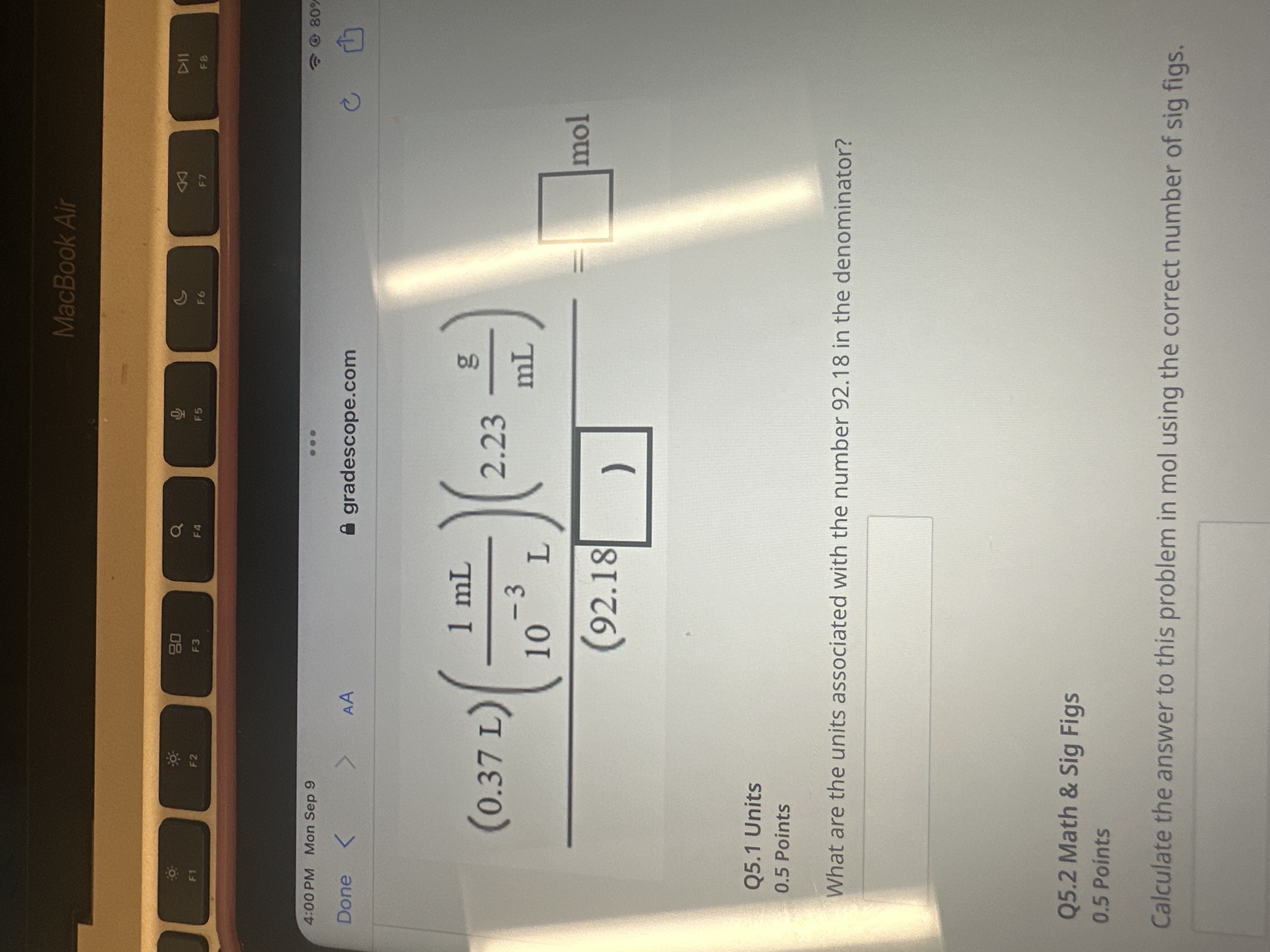 Solved Q5.1 ﻿Units0.5 ﻿PointsWhat are the units associated | Chegg.com