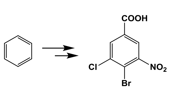 Solved CI COOH Br NO₂ MeO O OMe O= OEt EtO | Chegg.com
