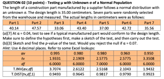 Solved Reference: HW3 Q02 Part(a) What is the standard | Chegg.com