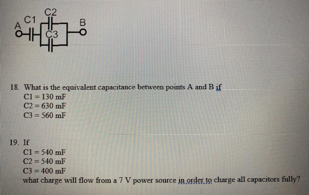 Solved C2 C1 OTH B O C3 18. What is the equivalent | Chegg.com
