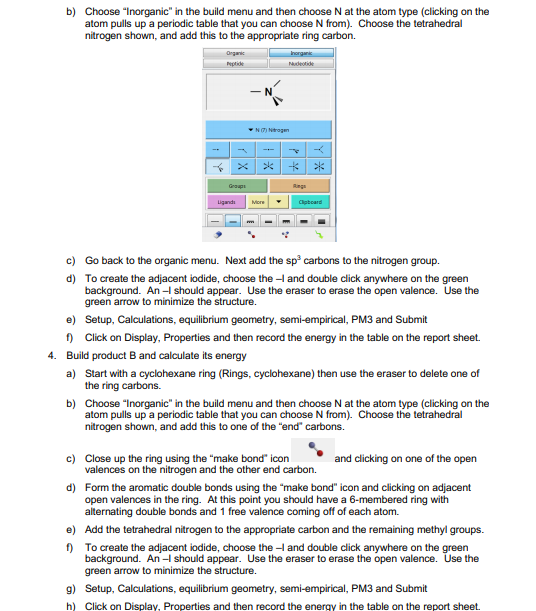 Use Spartan Chemistry Software for this question. Do | Chegg.com