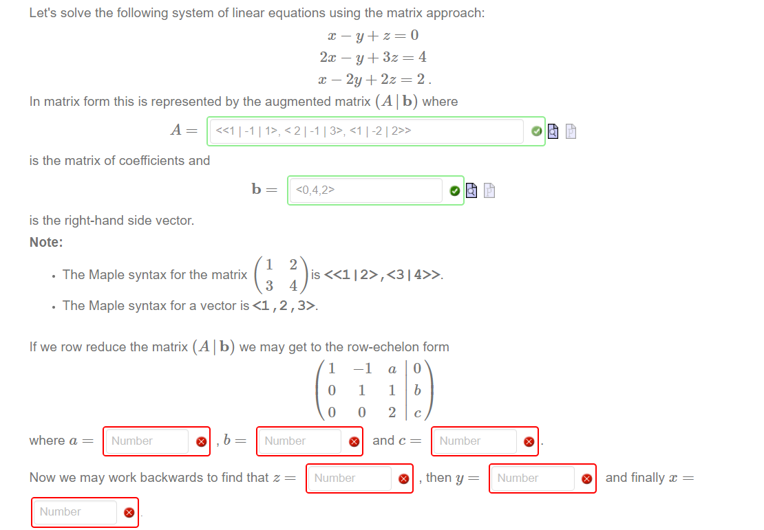 Solved If we row reduce the matrix (A|b)( | ) we may get to | Chegg.com