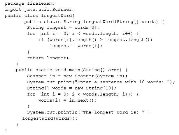 Solved package finalexam; import java.util.Scanner; public | Chegg.com