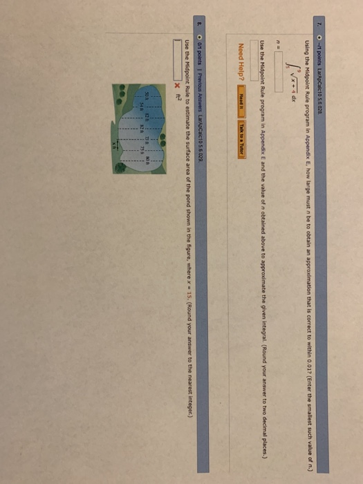 Solved 10 56 028 Using the Midpoint Rule program in Appendix | Chegg.com