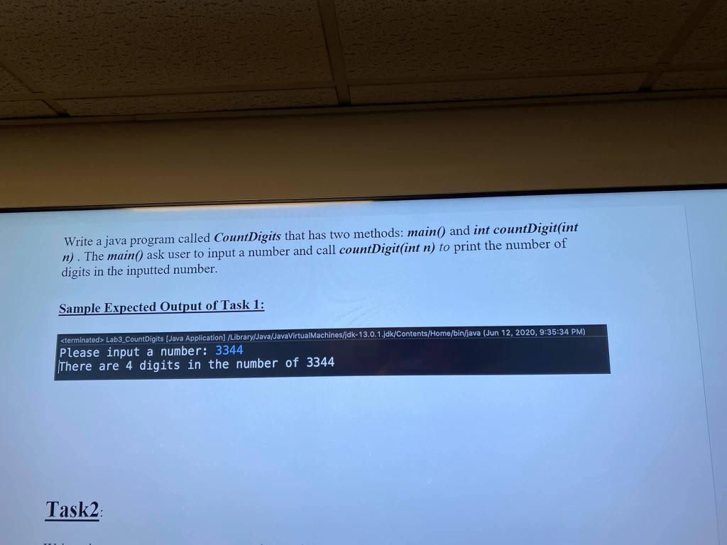 Solved Write a java program called CountDigits that has two | Chegg.com