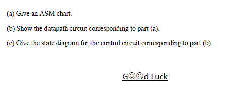 Solved Design a controller for automatic washing machine. | Chegg.com