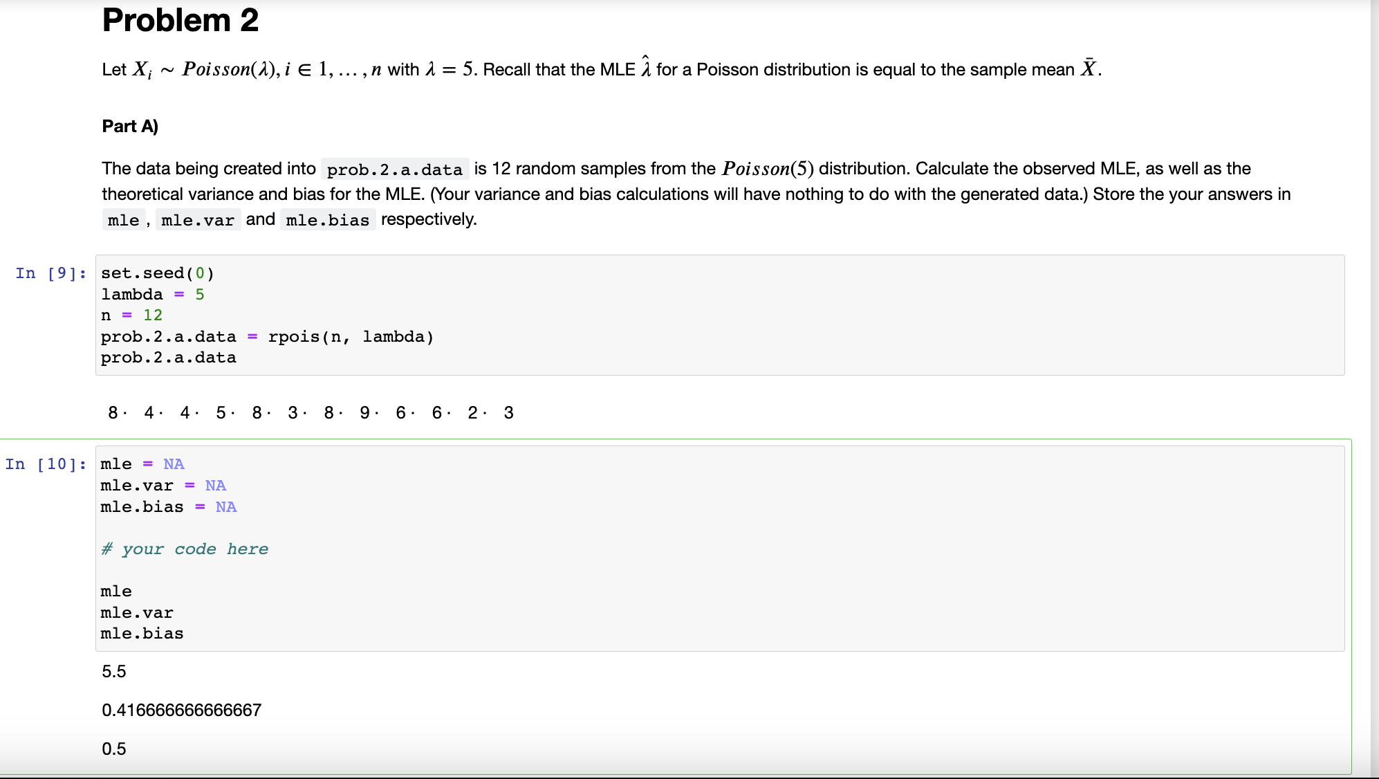 Solved Let Xi∼Poisson(λ),i∈1,…,n with λ=5. Recall that the | Chegg.com