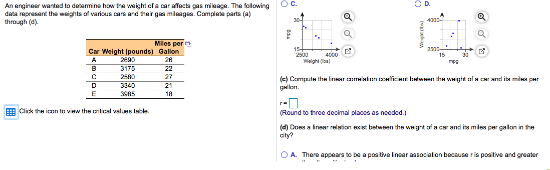 Solved (a) Determine which variable is the explanatory | Chegg.com