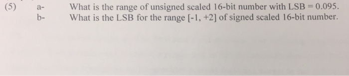 Solved Embedded systems - A.What is the range | Chegg.com