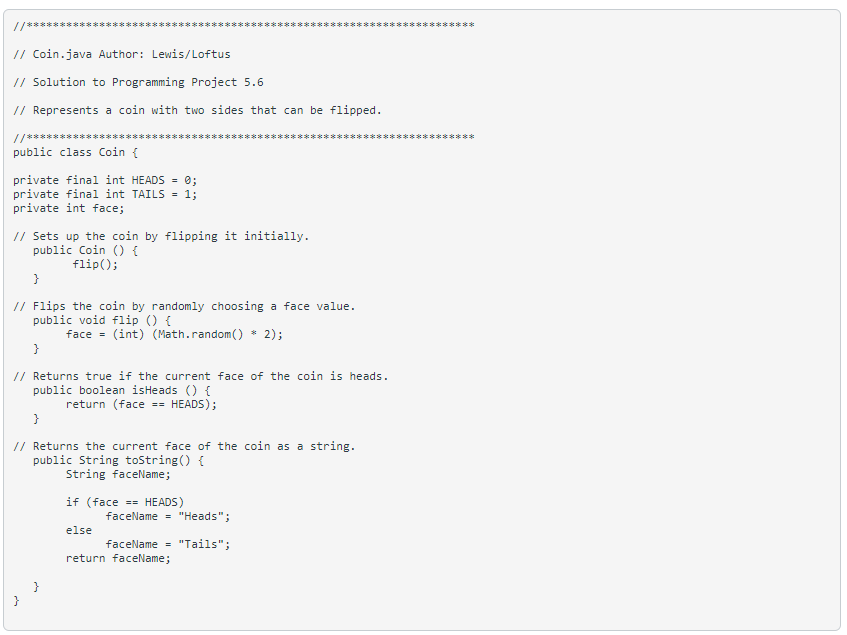 Solved IN JAVA Design and implement a class called | Chegg.com