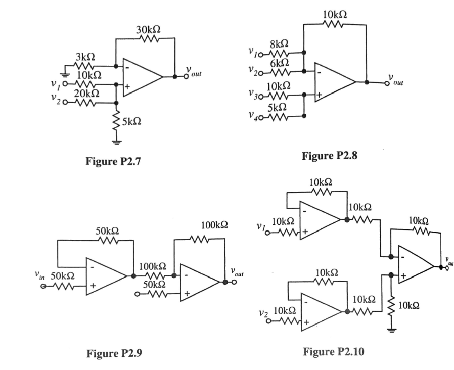 Solved Find the output voltage,Vout in terms of the input | Chegg.com