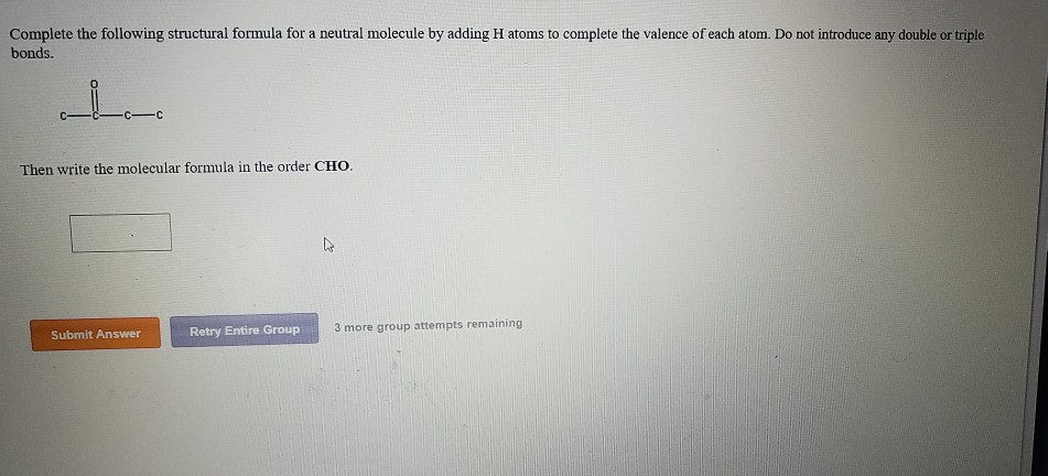 Complete the following structural formula for a | Chegg.com