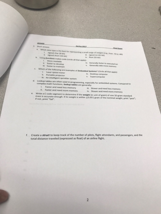 Solved Which of the following are examples of Embedded | Chegg.com