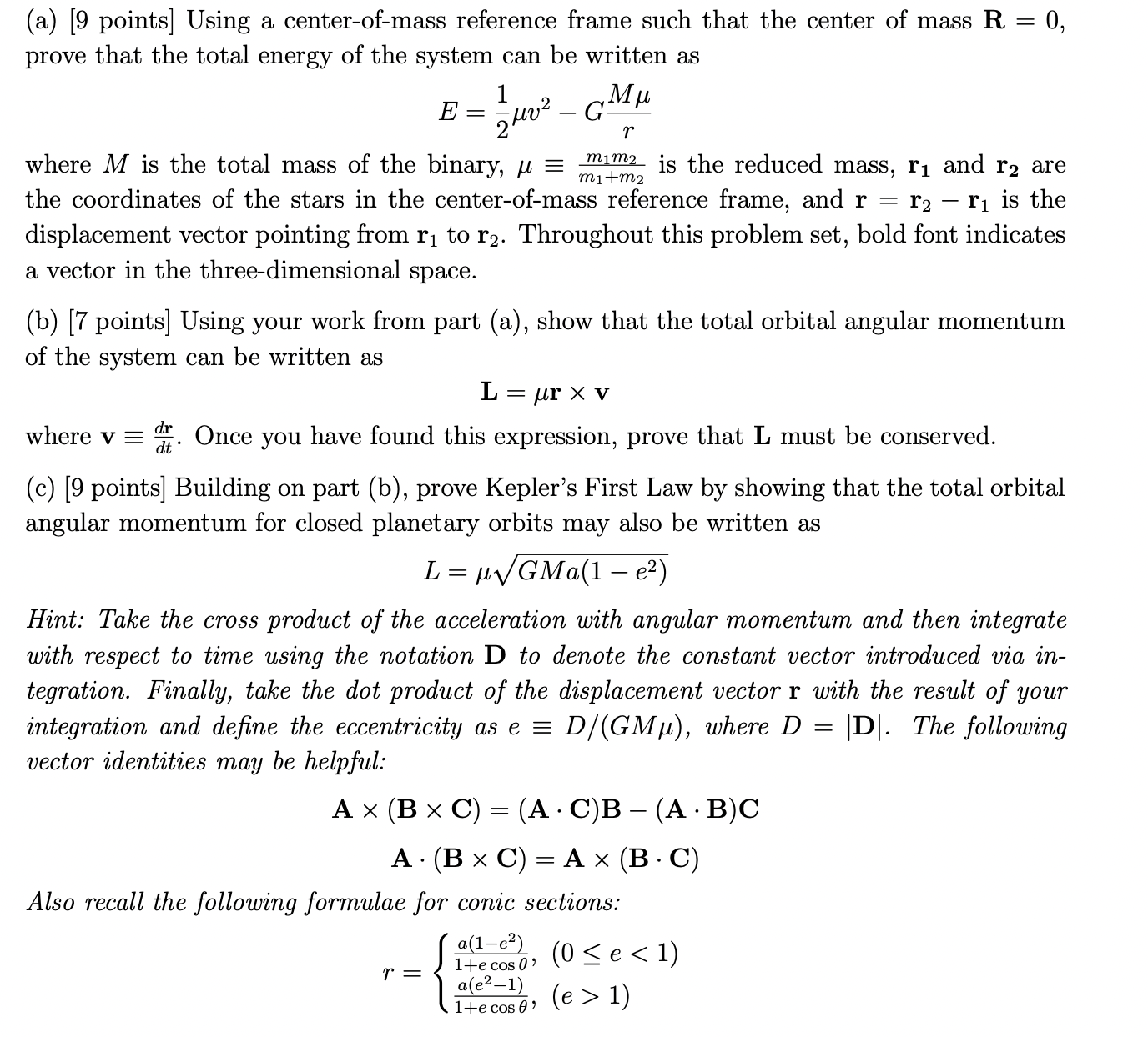 Solved (a) [9 points] Using a center-of-mass reference frame | Chegg.com