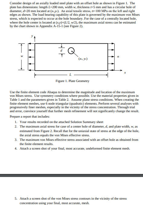 Consider design of an axially loaded steel plate with | Chegg.com