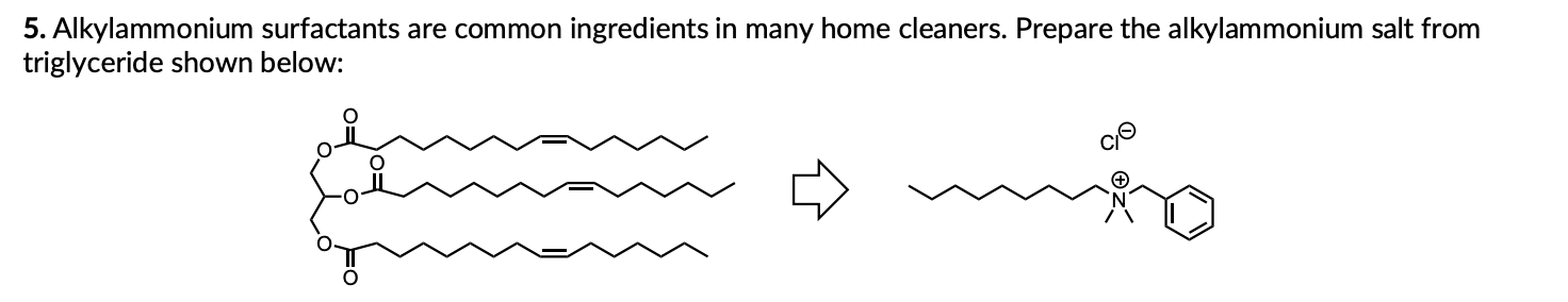 Solved 5. Alkylammonium surfactants are common ingredients | Chegg.com