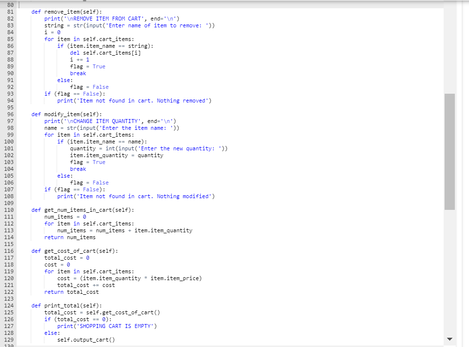 Solved 9.12 LAB*: Program: Online shopping cart (Part 2) | Chegg.com