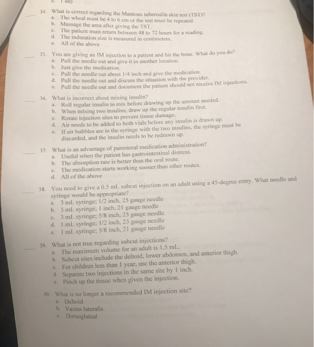 Solved 34 What Is Correct Regarding The Mantoux Tuberculin Chegg solved-34-what-is-correct-regarding-the-mantoux-tuberculin-chegg